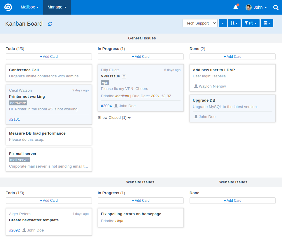 Kanban Module – FreeScout