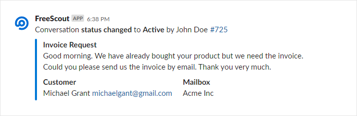 Slack Integration Module – FreeScout