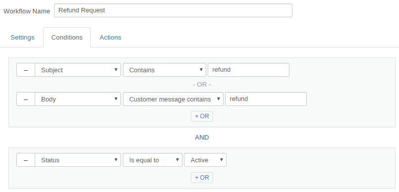 Workflows Module – FreeScout