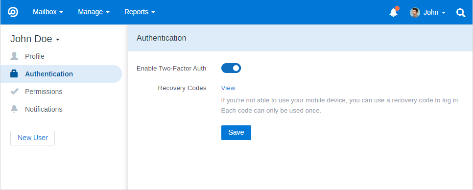 Two-Factor Authentication Module – FreeScout