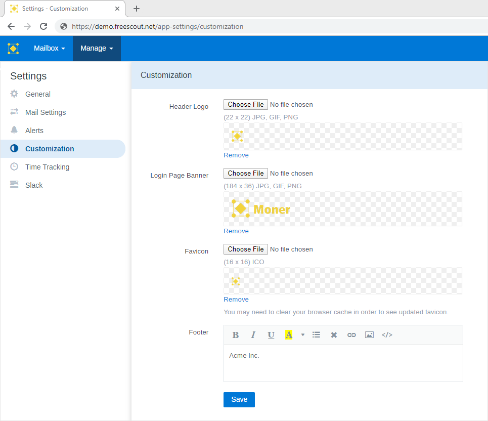 Customization & Rebranding Module – FreeScout