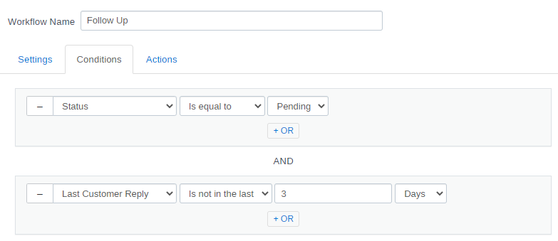 Workflows Module – FreeScout