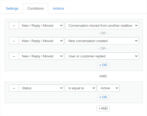 Workflows Module – FreeScout