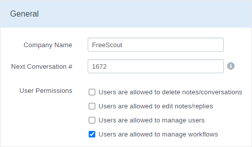 Workflows Module – FreeScout