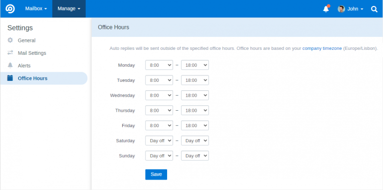 Office Hours Module – FreeScout