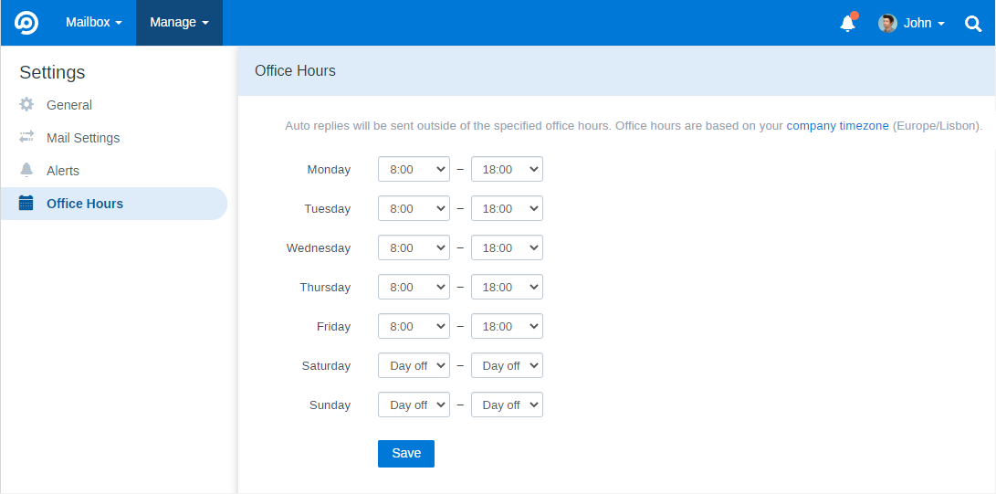 Office Hours Module – FreeScout