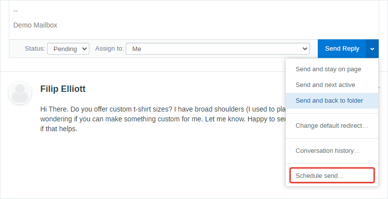 Send Later Module – FreeScout