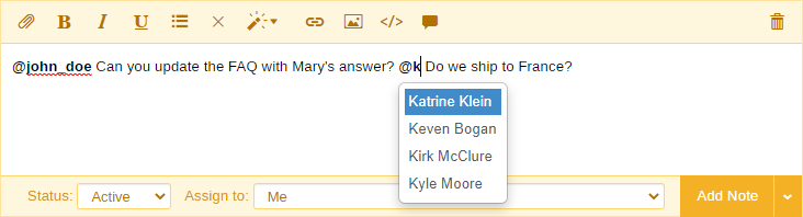 Mentions Module – FreeScout